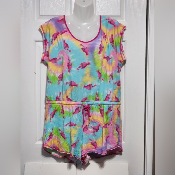 Trolls | Pants & Jumpsuits | Dreamworks Tyedye Poppy Trolls Romper Xl ...